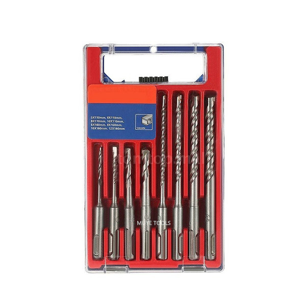SDS Plus Drill Bits 5-Piece SDS Plus Rotary Hammer Drill Bit Set – 3/8 ...